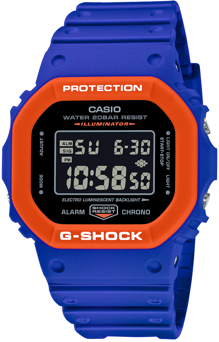Casio G-Shock 5600 Series Blue & Orange DW5610SC-2 DW5610SC-2 – WATCH OUTZ