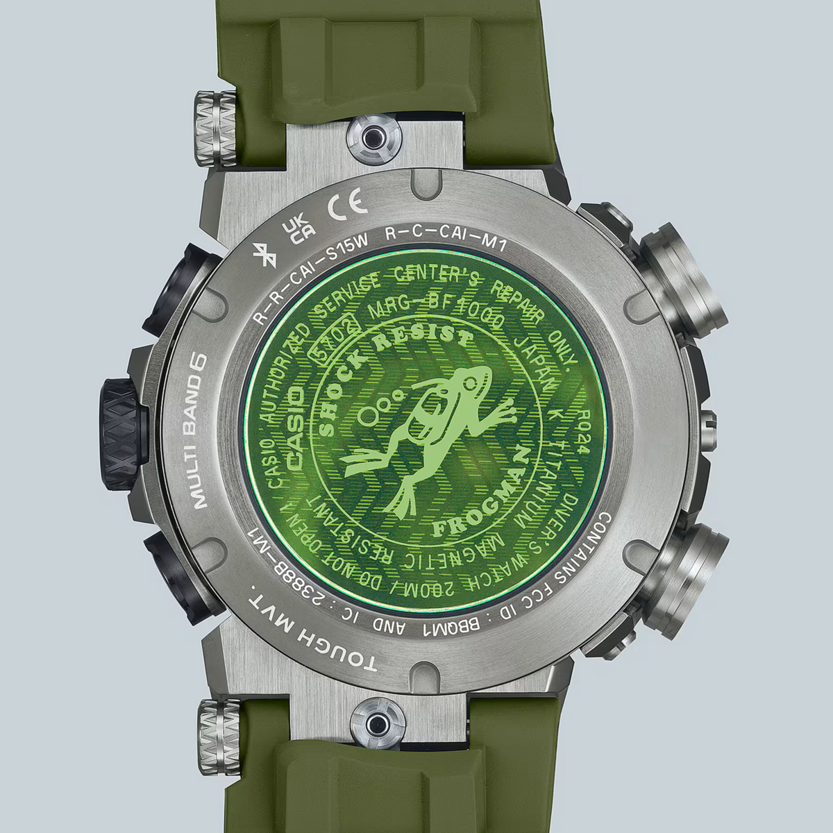 Casio G-Shock MRG Analog Frogman Diver Goliath Frog MRGBF1000RG-3A ...