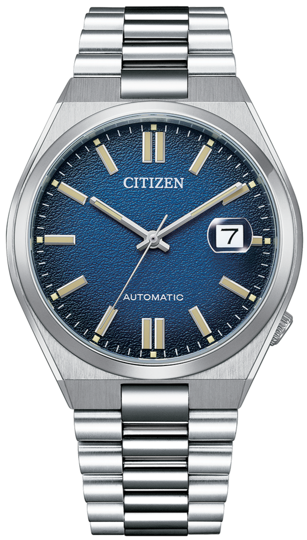 Citizen Tsuyosa Mechanical Automatic Date Texture Deep Blue NJ0151-88L ...