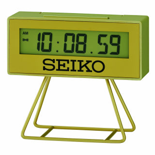 Seiko Marathon Sports Digital LCD Display Alarm Clock Gold QHL062G ...