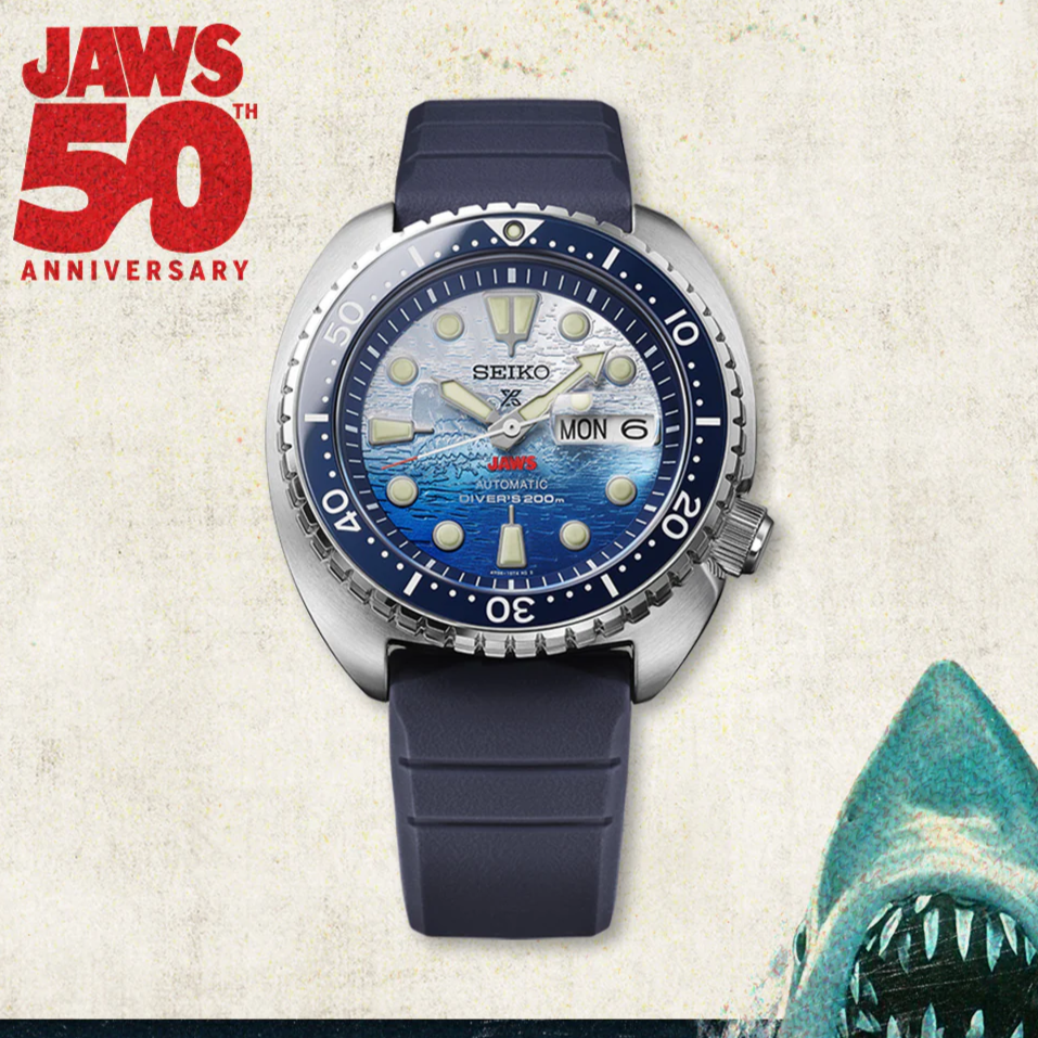 Seiko Prospex X JAWS 50th Anniversary Limited Edition Turtle SRPL81 ...